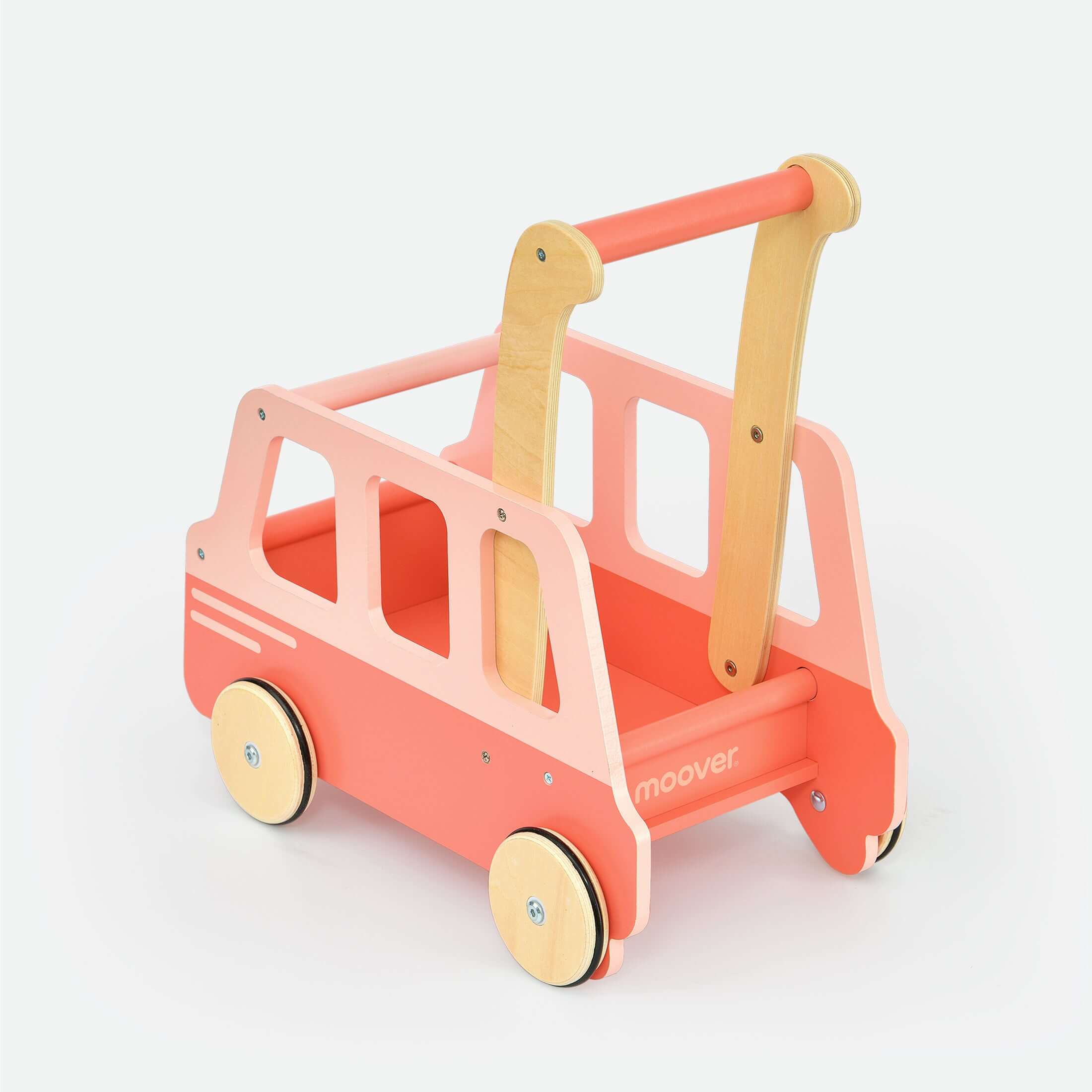 Push school bus Assembled pink – Moovershop.com